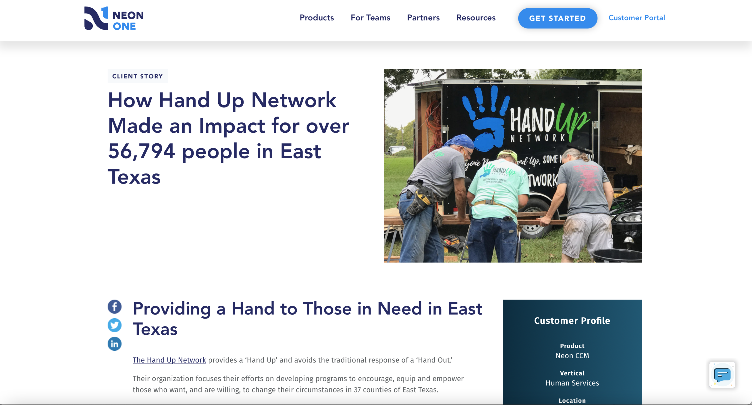 Neon One Introduces Hand Up Network to its International Audience - The ...